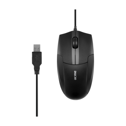 MOUSE ACME MS14 | WIRED USB 1000DPI BLACK