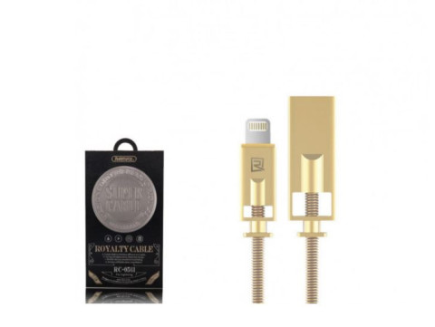 REMAX CABLE ROYAL FOR IPHONE 5/6/7/SE RC-05I GOLD