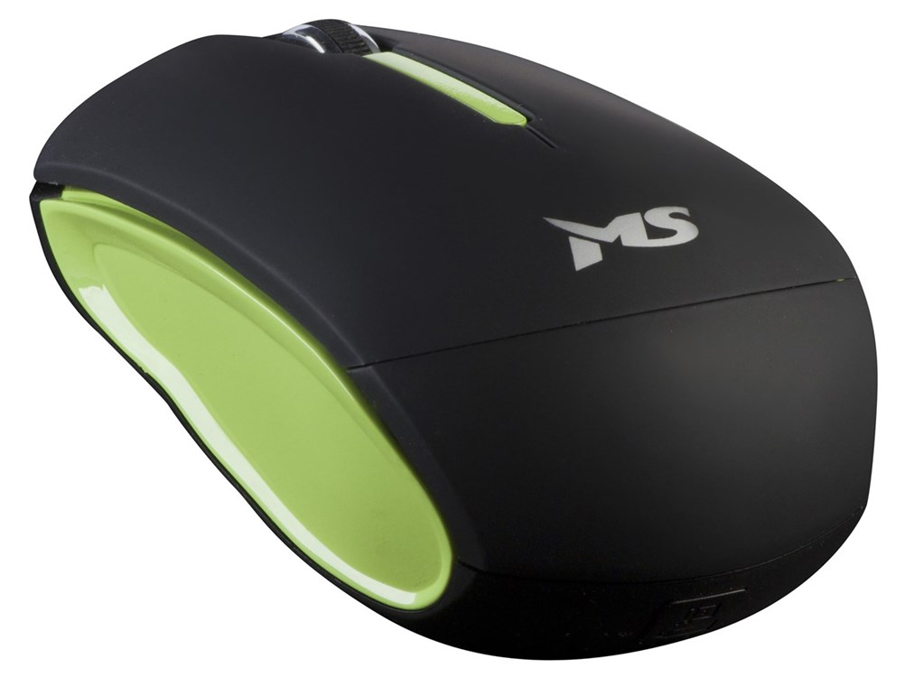 MOUSE MS ROUND WIRELESS 1600 DPI GREEN